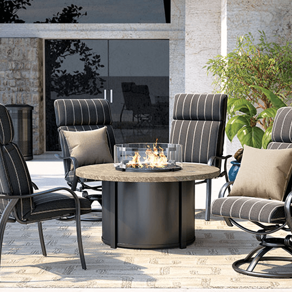 Homecrest Outdoor Living Sandstone Fire Tables (Natural Series)